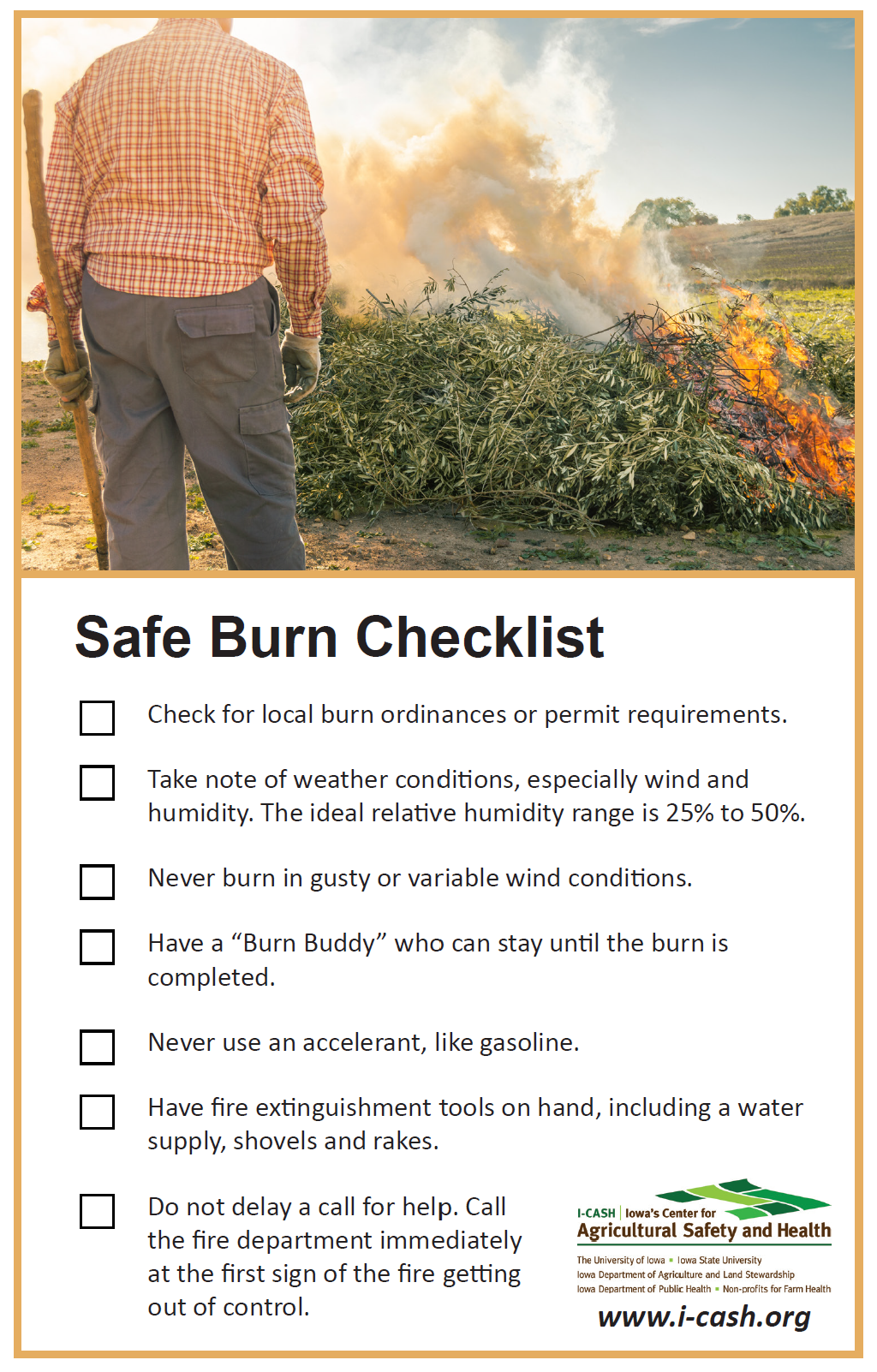 Spring 2020: Safe Burning Practices